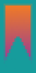 Sunset Chevron Minecraft Banner