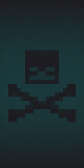 Spooky Skull banner Minecraft Banner