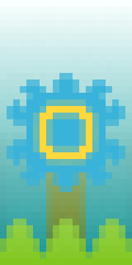 Blue Orchid Minecraft Banner