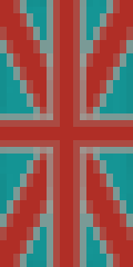 Dark UK Flag Banner Minecraft Banner