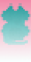 cyan cat Minecraft Banner