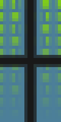 Blue/lime fade Minecraft Banner
