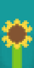 Sunflower Minecraft Banner