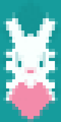 Banner Rabbid Heart Minecraft Banner