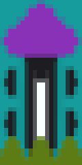 Dripping ink mushroom Minecraft Banner