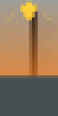 Sunset Streetlight Minecraft Banner