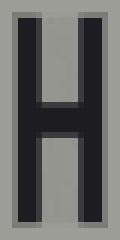 Letter H Minecraft Banner