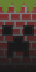 Scary creeper wall Minecraft Banner
