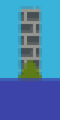 Island Fortress ALT Minecraft Banner