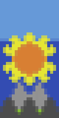 Rising Sun Minecraft Banner