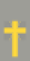 light gray cross Minecraft Banner