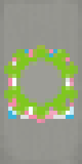 easter wreath - light grey background Minecraft Banner