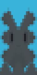 Gray Rabbit Minecraft Banner