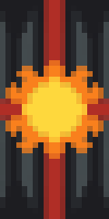 Sun Banner [Netherite] Minecraft Banner