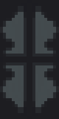 Black and gray Minecraft Banner