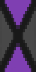 Black/Purple Skull Minecraft Banner