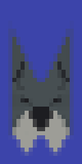 Gray wolf banner Minecraft Banner