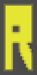 Letter R Minecraft Banner