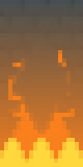 Fire Minecraft Banner