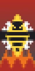 Nether Bee Minecraft Banner