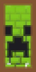 Survival friendly creeper shield (Switch to shield mode) Minecraft Banner