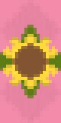 White Sunflower Minecraft Banner