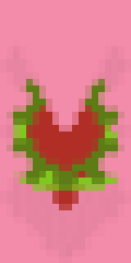 Vine Wrapped Heart Minecraft Banner