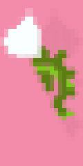 White Tulip Minecraft Banner