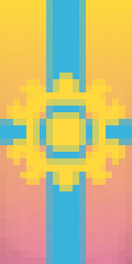 Pansexual-Flag Sun Banner Minecraft Banner