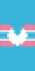trans heart Minecraft Banner