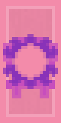 Pink Door With Wreath Minecraft Banner