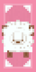 the cutest pink sheep Minecraft Banner