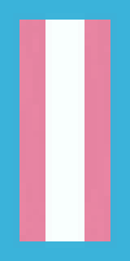 transgender flag with flat colors Minecraft Banner
