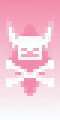 Pink Devil Minecraft Banner