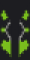 Lime demon Minecraft Banner