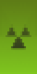 radioactive green banner Minecraft Banner