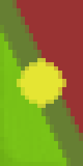 lime, green, red and yellow Minecraft Banner