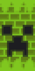 creeper face Minecraft Banner