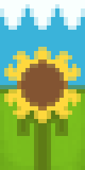 Sunflower Minecraft Banner
