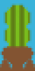Cacti on a rock Minecraft Banner