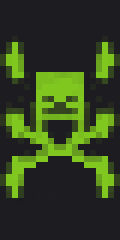 Skeleton Minecraft Banner