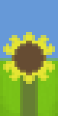 Sunflower Minecraft Banner