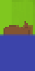 Capybara swimming in forest Minecraft Banner