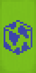 Inverse Earth Minecraft Banner
