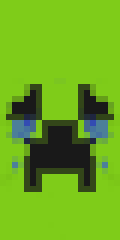 Sad Crying Creeper Minecraft Banner