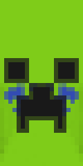 Cry Creeper Minecraft Banner