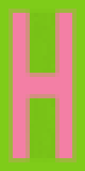 Letter H Minecraft Banner