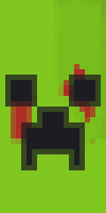 Creeper With Scar Minecraft Banner