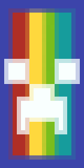 rainbow creeper for shield Minecraft Banner