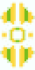 Majestic Lime + Yellow Minecraft Banner